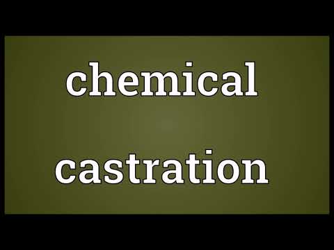 Chemical castration Meaning