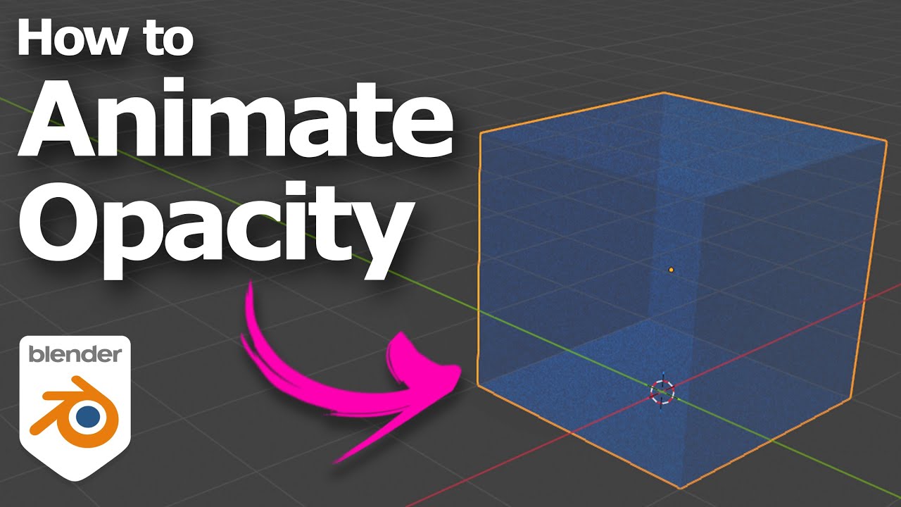 How to animate opacity in Blender