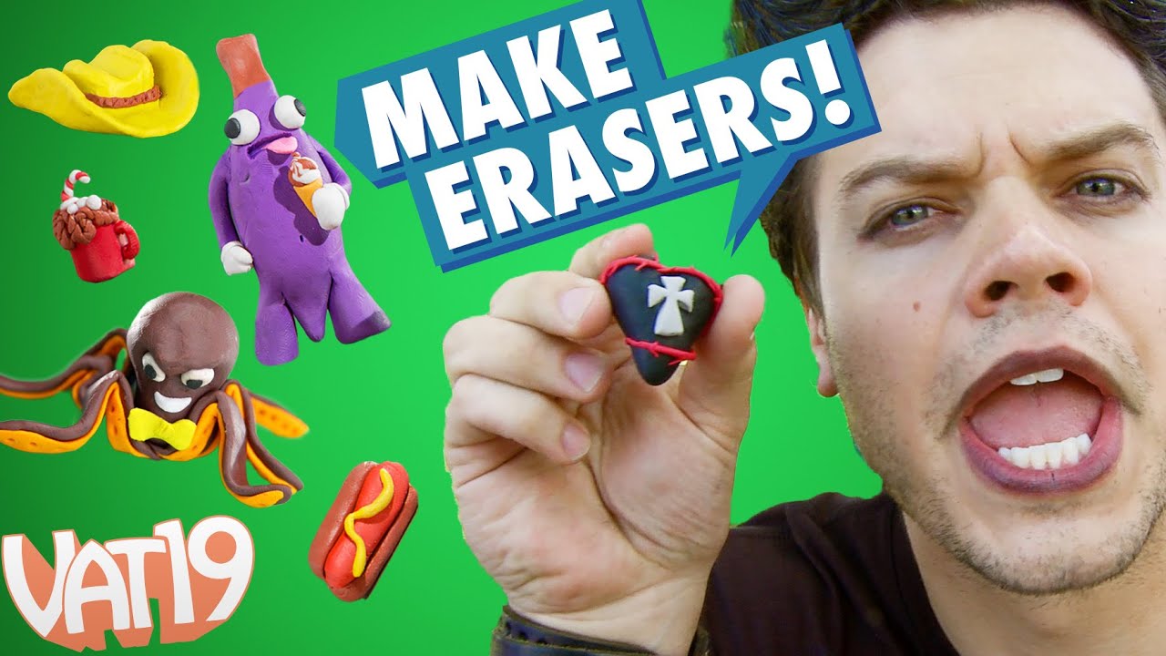 Sculpt your own Erasers from Clay