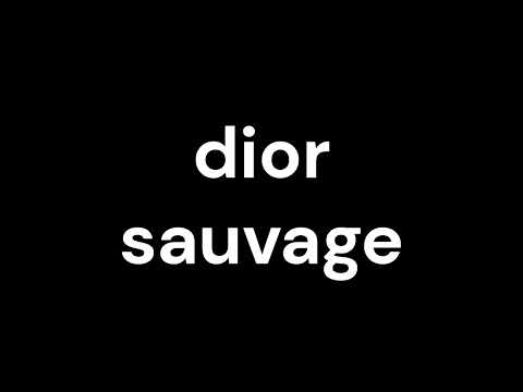 How to Pronounce dior sauvage