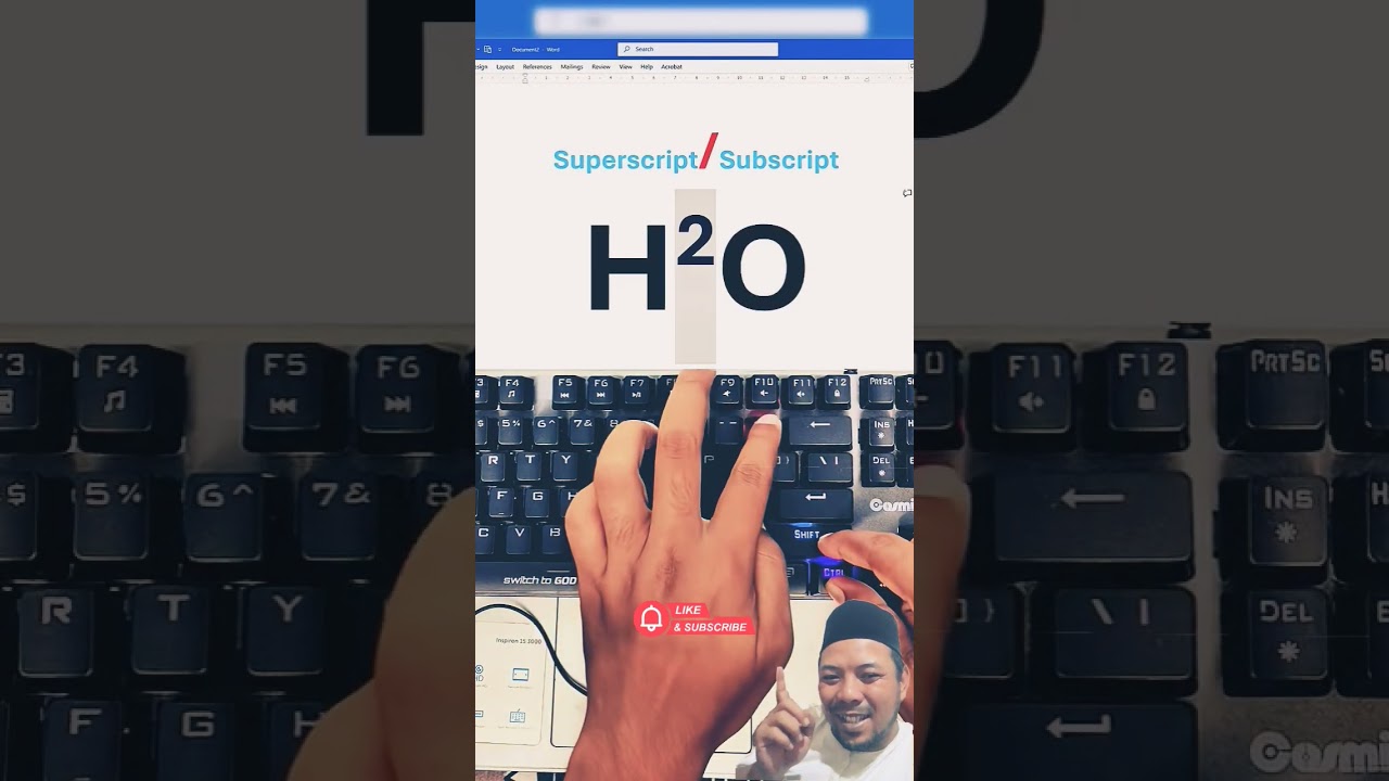 Master Superscript & Subscript in MS Word ⚡| Type Like a Pro with This Shortcut! #MSWordTips #Shorts