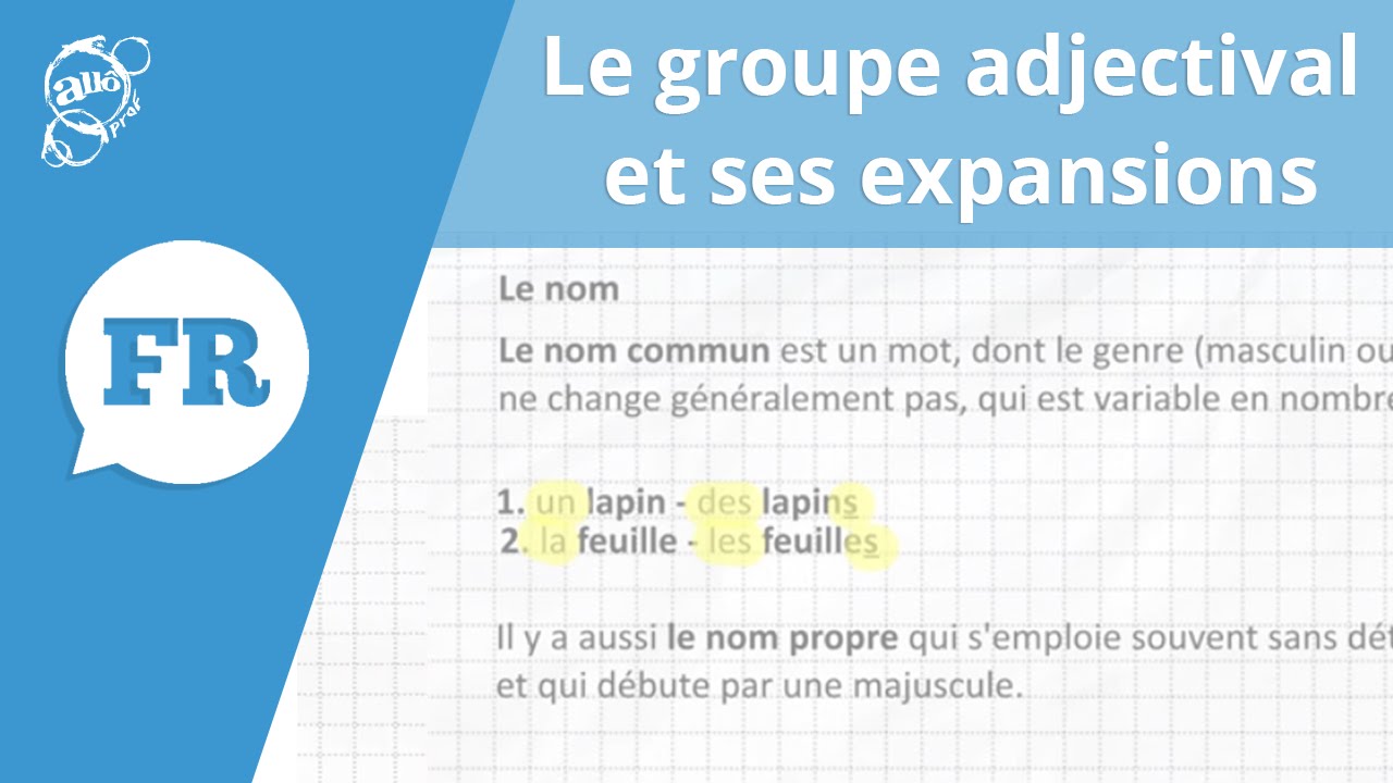 Le groupe adjectival (GAdj) | Secondaire | Alloprof