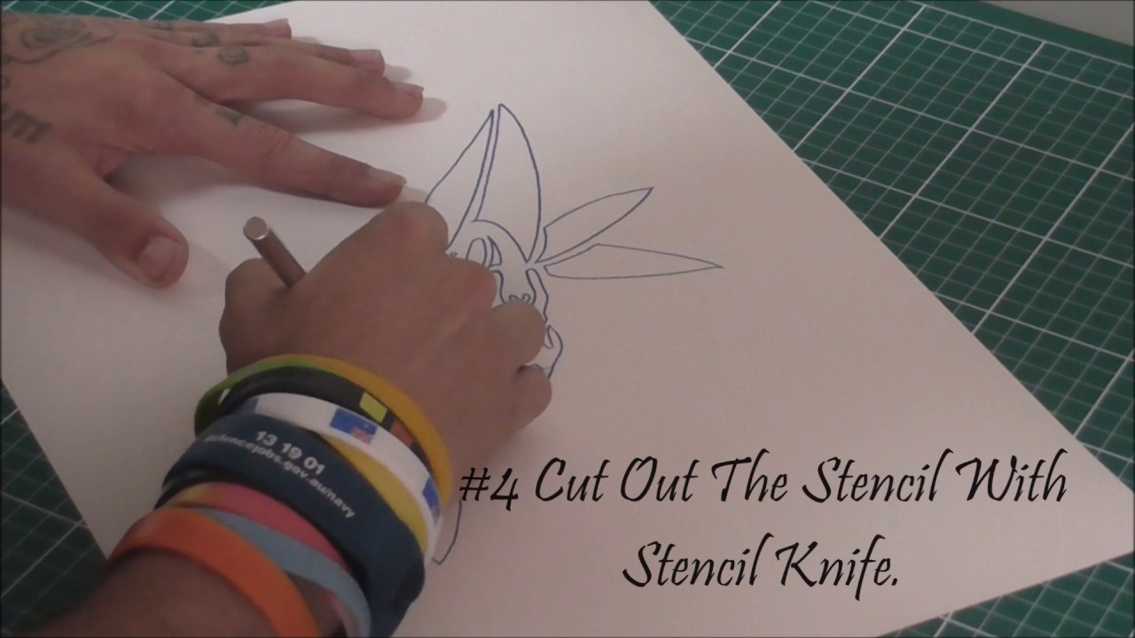 How To Make A Stencil Bird Skull by Harley Akers