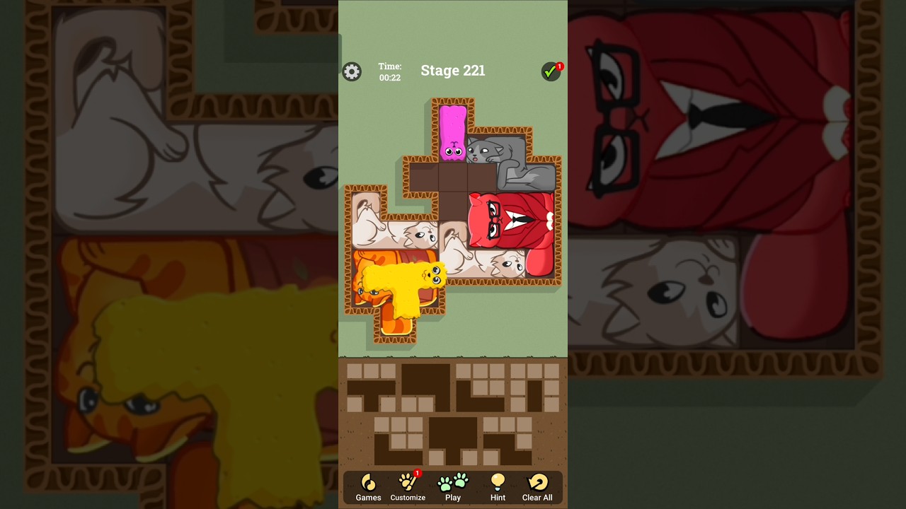 Puzzle Cats Game 🐈 221 #puzzlecats #shorts