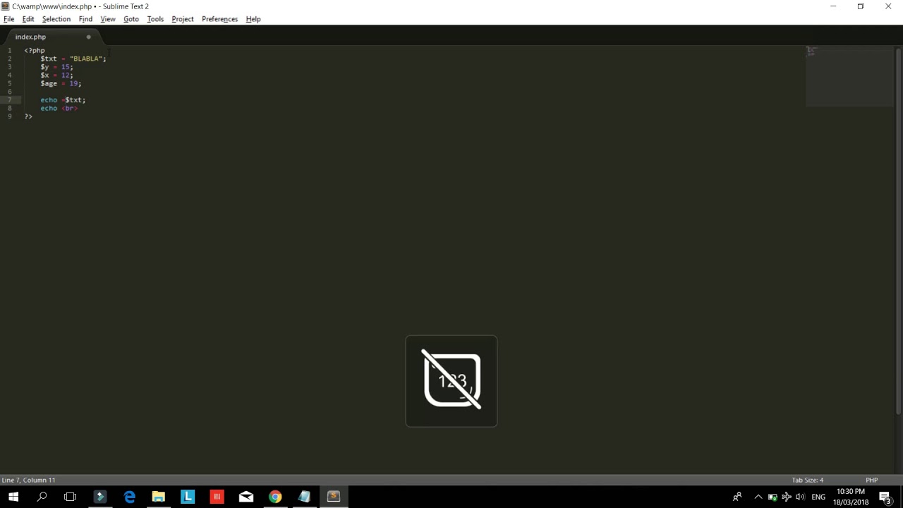 PHP Tutorial how to use Variables (TAGALOG)