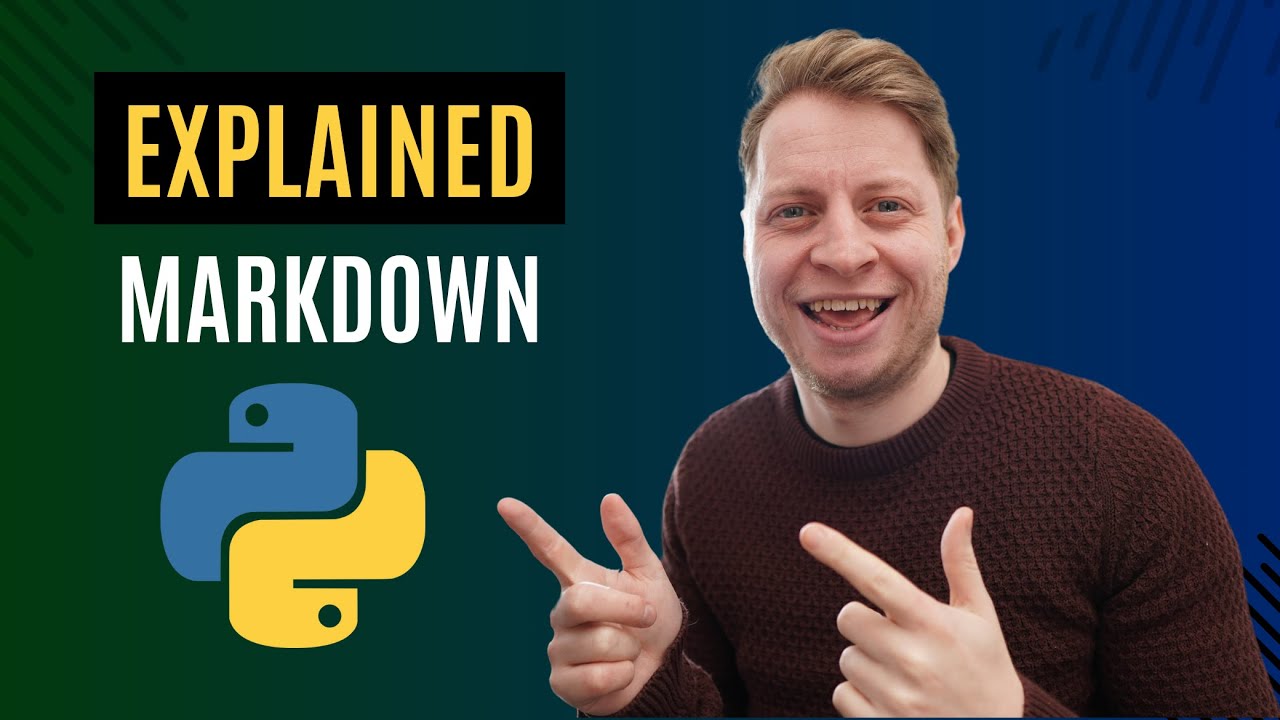 Markdown in Jupyter Notebook Simply Explained  - Python for Beginners Tutorial