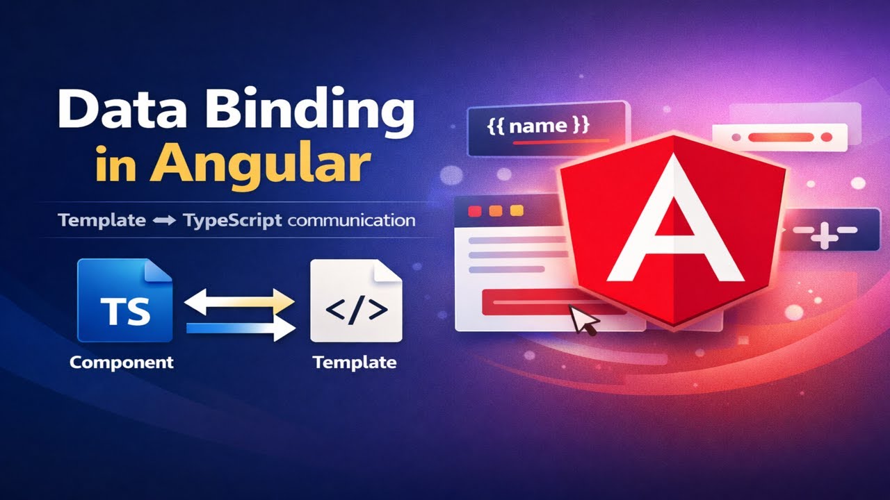 Data Binding in Angular Explained | One-Way & Two-Way Binding with Examples