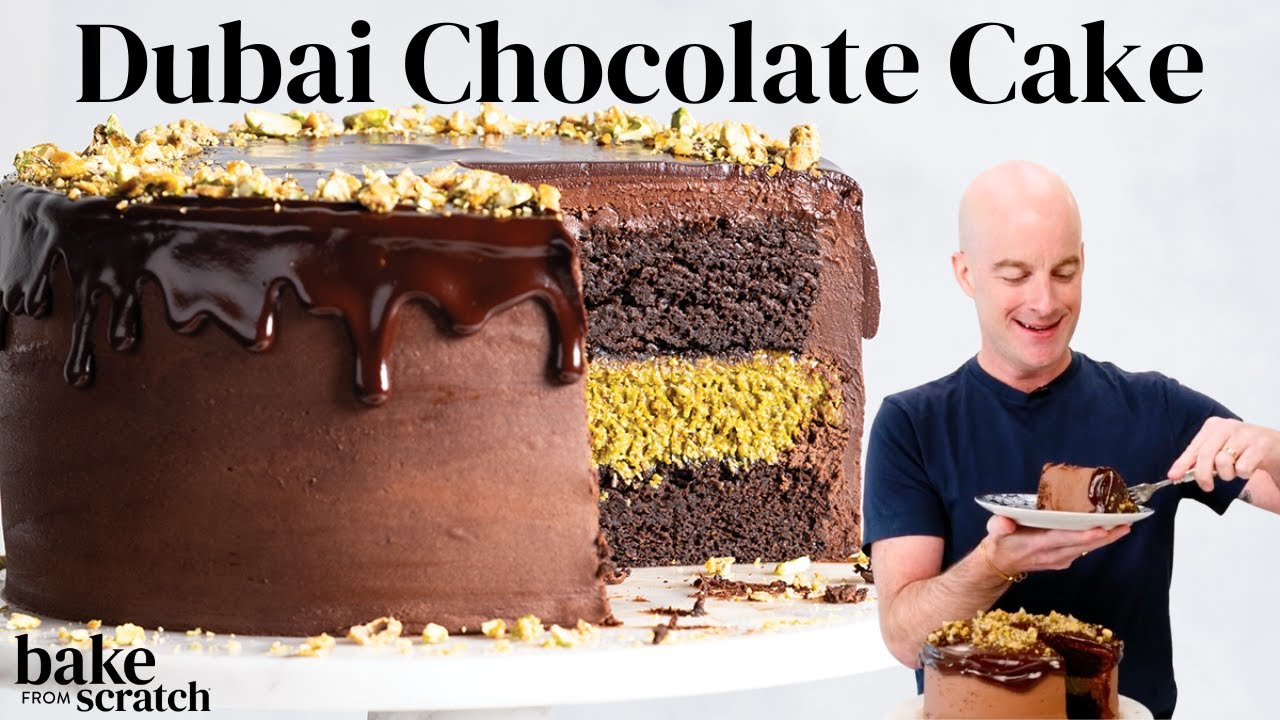The Dubai Chocolate Layer Cake You NEED to Try