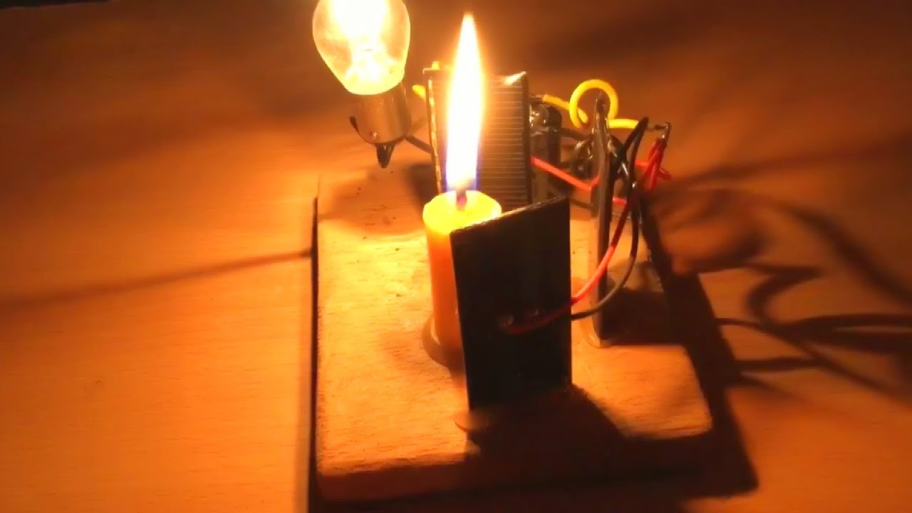 How to generate electricity from candles is amazing, 100% usable