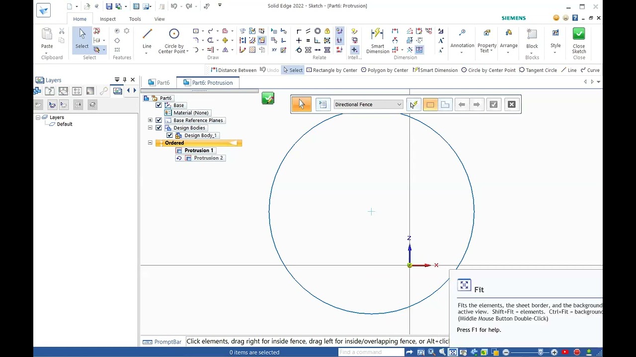 Solid Edge Week 5 exercises: Four basic commands.