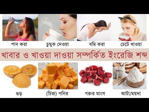 Foods and Drinks Vocabulary | Foods Name English to Bangla | Foods, and Drinks in English to Bengali