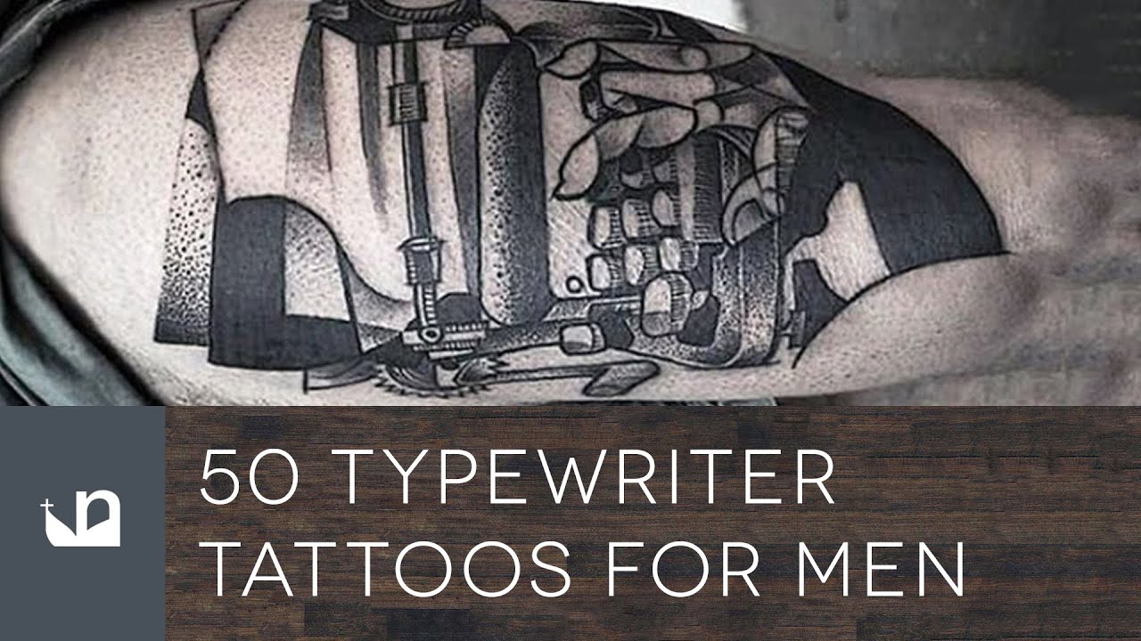 50 Typewriter Tattoos For Men