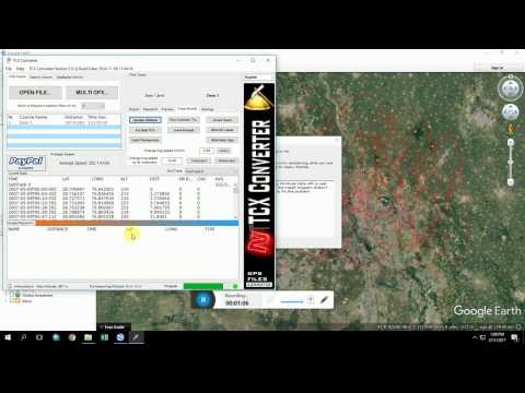 DEM Generation using Google Earth and TCX Converter