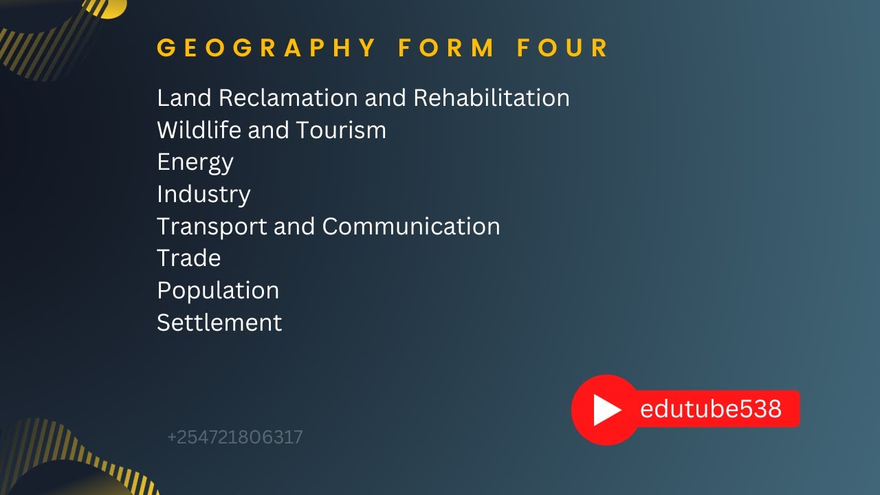 Introduction To Geography Form 4