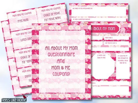 All about my Mom - Mother's Day Interview Questions for Kids