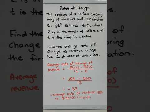 How to find average rate of change using 2-point gradient formula (finance example)