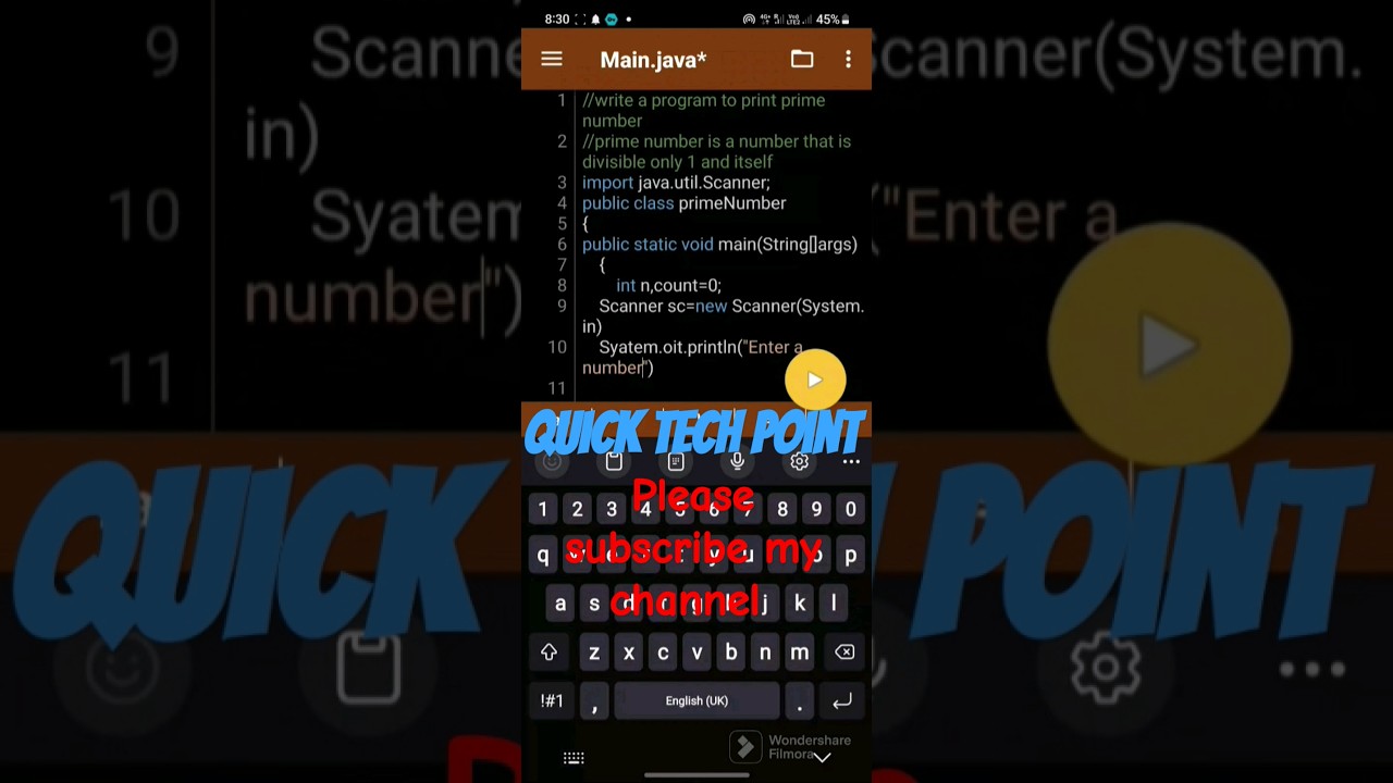java program to print prime number #coding