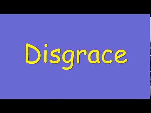 Disgrace synonym