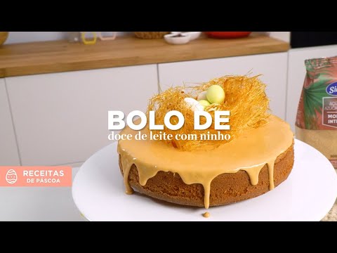 Bolo de Doce de Leite com ninho