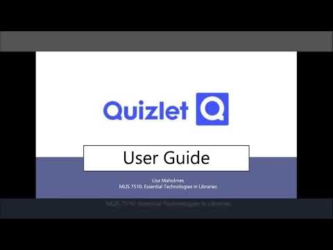 User Guide for Quizlet