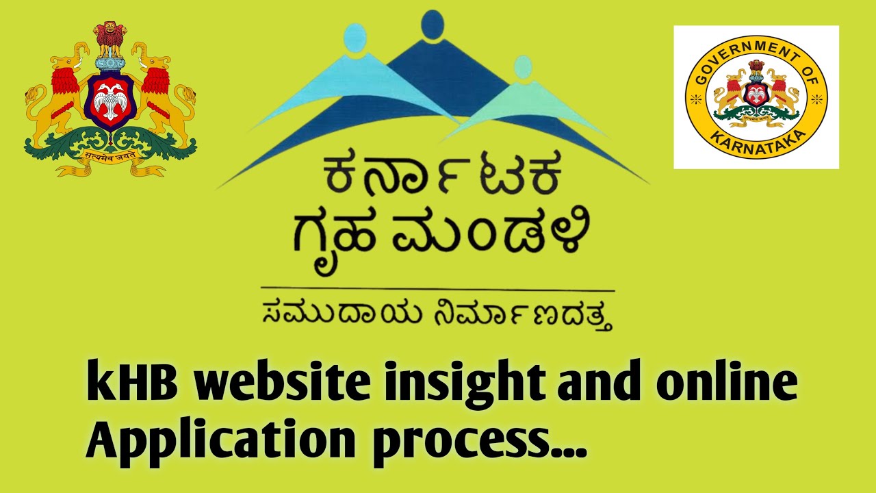 Karnataka Housing Board online Application Process....KHB website insights..