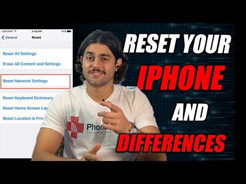 How to reset your iPhone and Differences | Reset network settings | Erase all content and settings