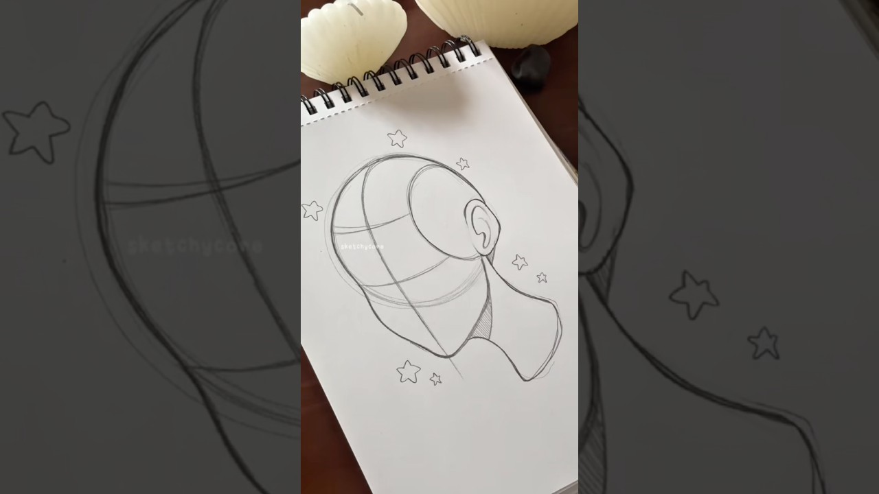 Head drawing Tutorial #drawing #art #sketch #pendrawing