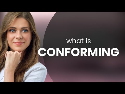 Conforming — meaning of CONFORMING