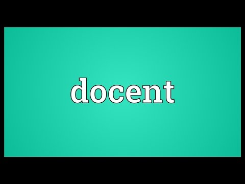 Docent Meaning