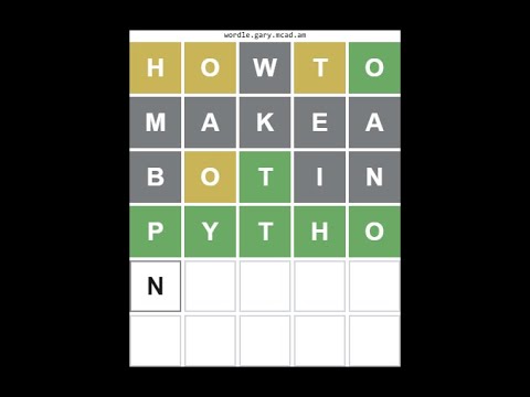 How to make a Wordle Bot