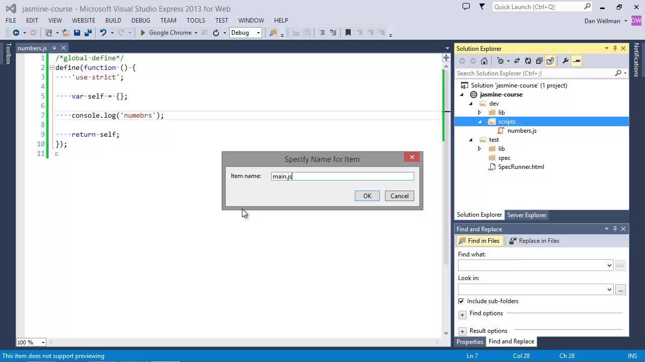 JavaScript Testing With Jasmine 2.0: Setup