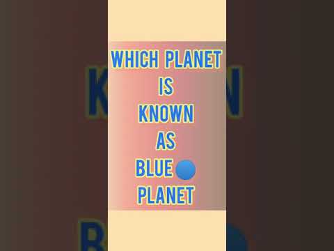 which planet is known as blue planet