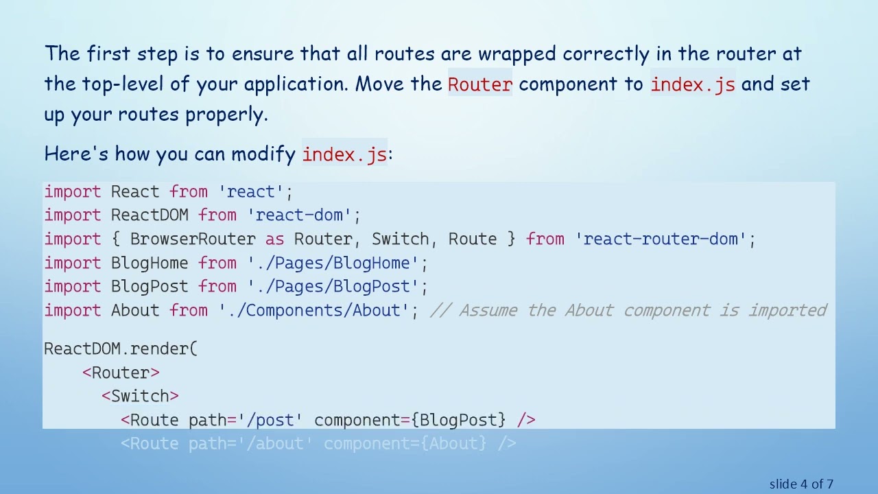 Solving the react-router Loading Issue in Your React App