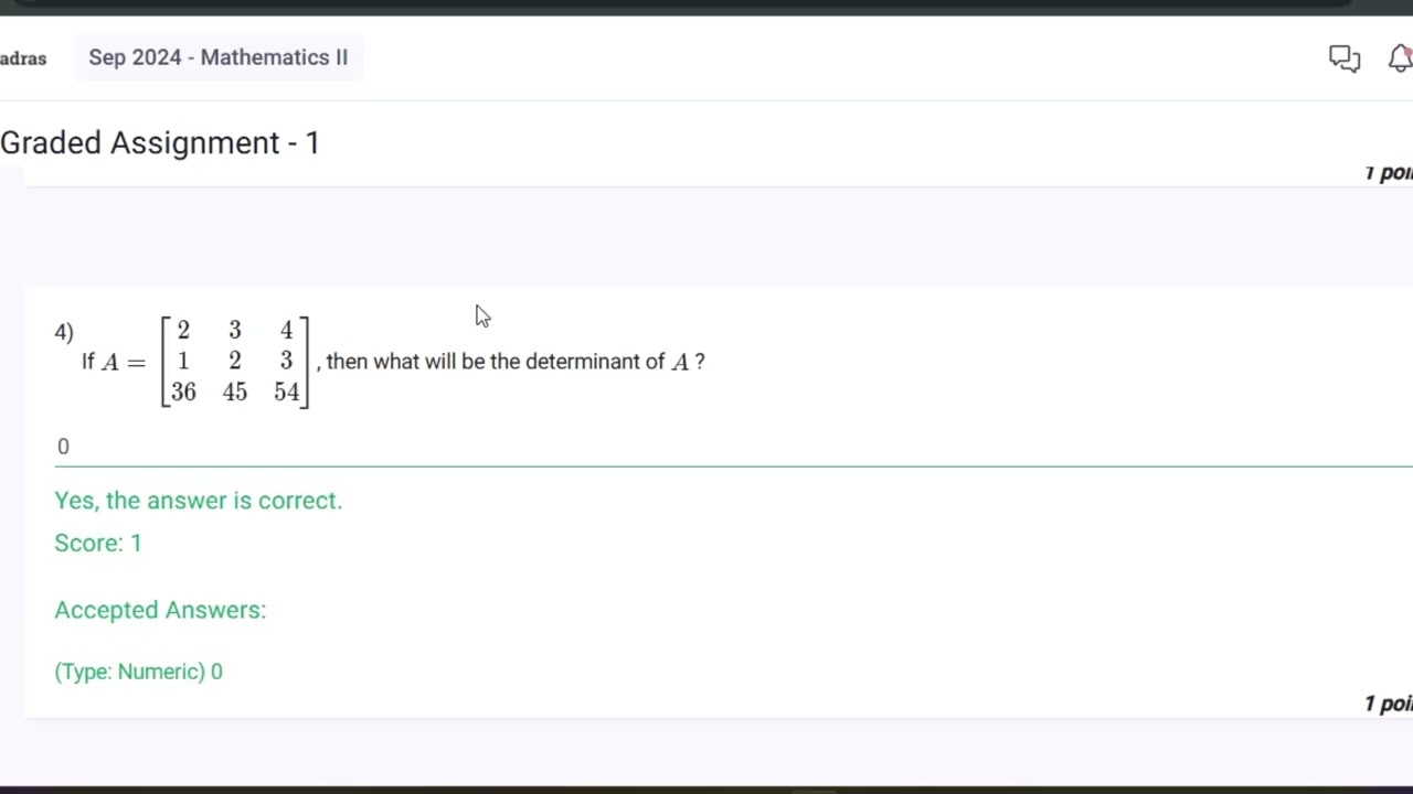 Maths 2 Week 1 Graded Assignment Answers | IIT Madras BS Data Science #iit #maths