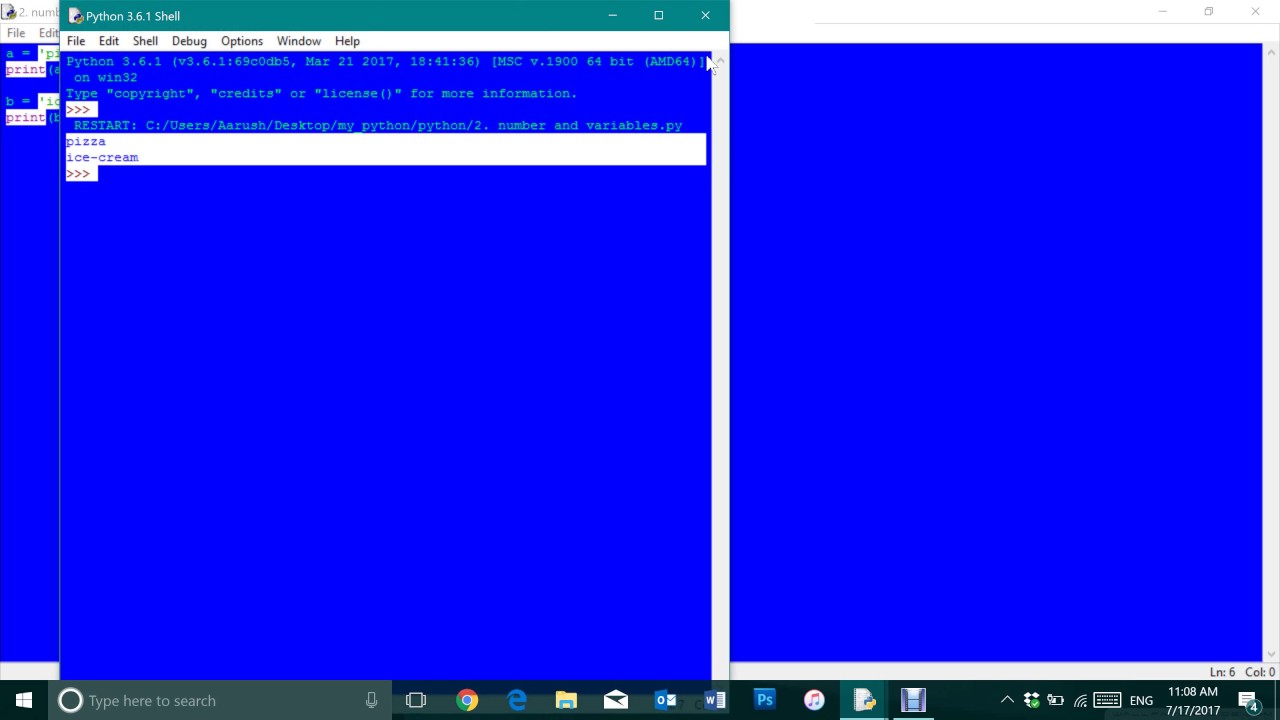 Python for beginners - Tutorial 2 - Numbers and Variables