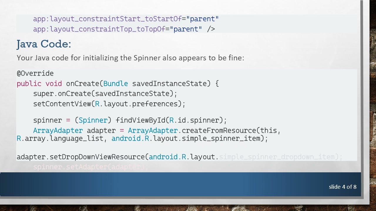 Fixing Your Android Spinner Not Displaying Items