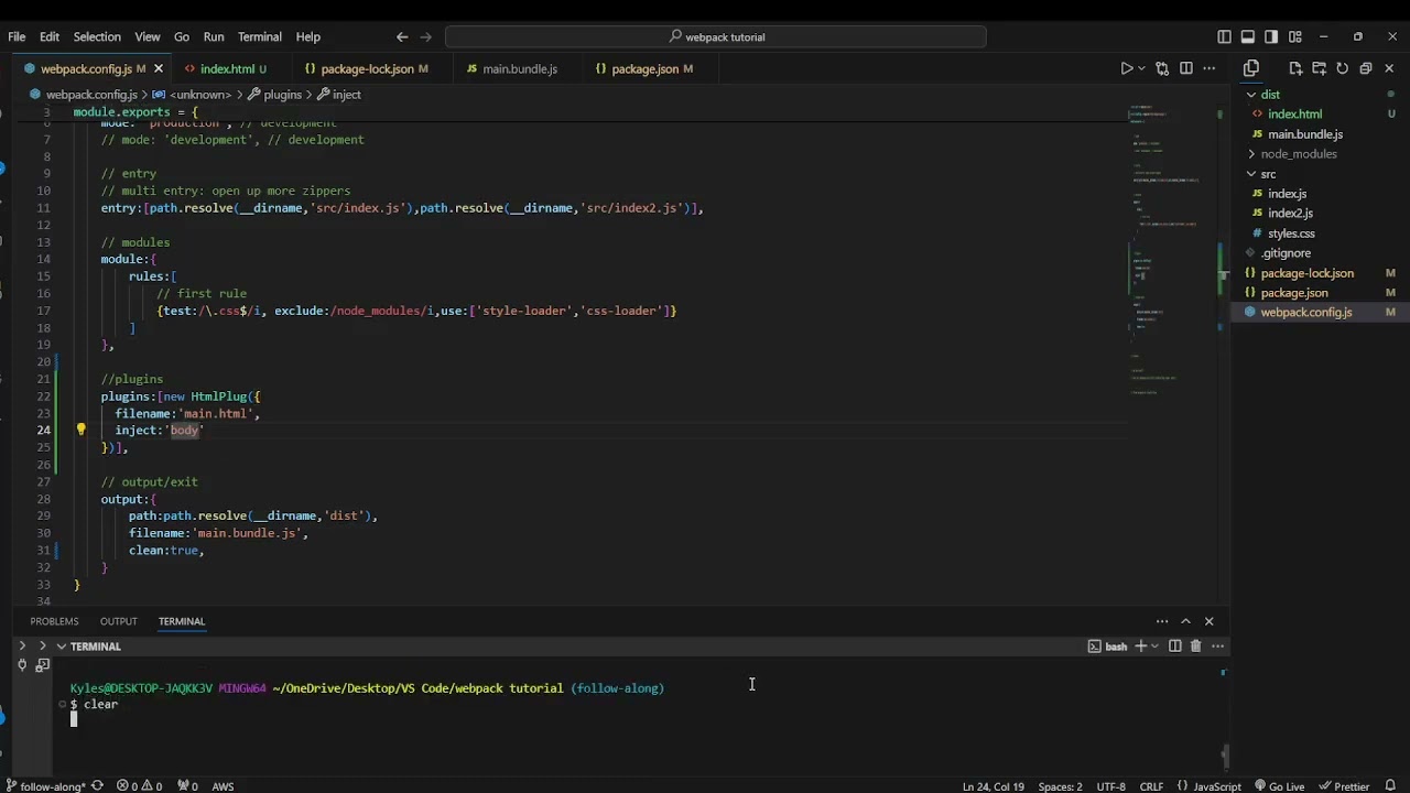 Webpack - HTML Webpack Plugin