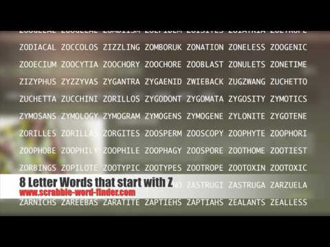 8 letter words that start with Z
