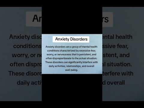 What are anxiety disorders?/How anxiety effects? #anxiety #anxietyrelief #anxietyawarenes