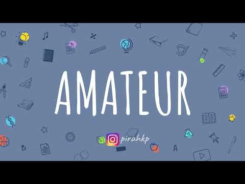 Amateur meaning in Urdu/Hindi | Word of the Day | English Vocabulary