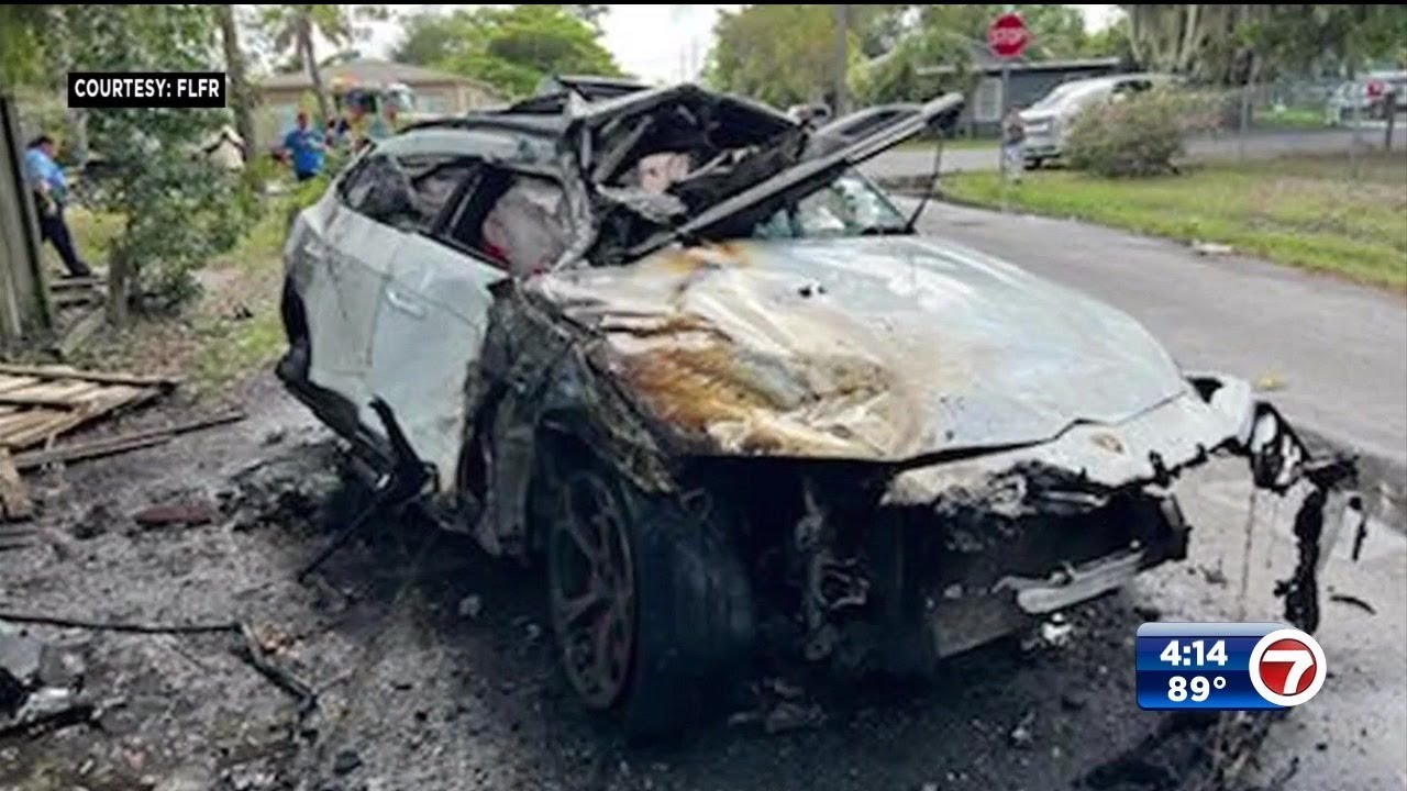 Watch Lamborghini Urus Burst Into Flames After Becoming Airborne and ...