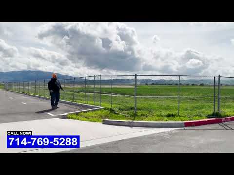 Temporary Chain Link Fence Rentals Orange County