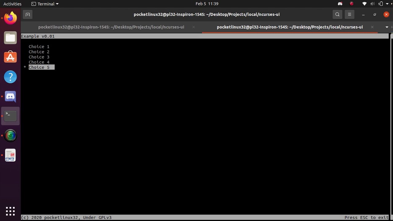 Variable Ncurses UI (Read Description)