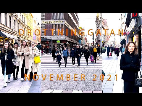 DROTTNINGGATAN, COMPLITE WALK, 1,5 KM LONG. 6th of November 2021