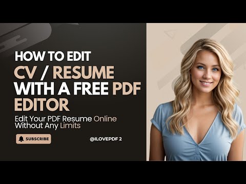 How to Edit CV PDF with a Free CV PDF Editor – Edit Resume PDF Online Free Without Any Limits