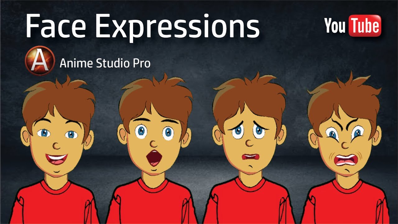 Face Expressions Cartoon - 2D Animation in Anime Studio Pro