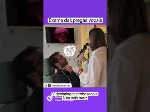 Videolaringoscopia feita pelo nariz em cantor