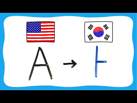 Learn to write the Korean Alphabet from A to Z????????
