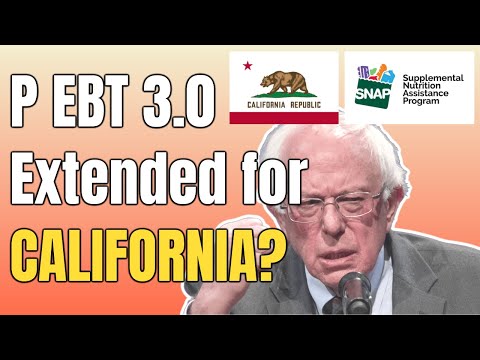 NEW SNAP Benefits Update! | P-EBT 3.0, EA Extended for CALIFORNIA?
