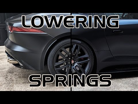 Lowering Springs DIY - Jaguar F-Type R - VAP vs. Mina vs. Stock